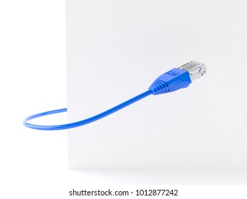 Network Cable Isolated On White Background Stock Illustration ...