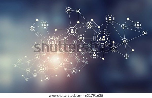 Network Community Concept Stock Illustration 631791635