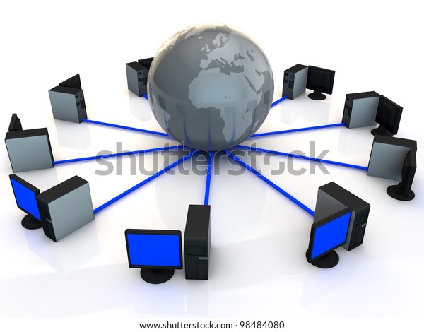 Network Connected World Wide Web Stock Illustration 98484080 | Shutterstock