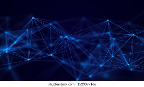 Network Connection Structure Abstract Background Interweaving Stock ...