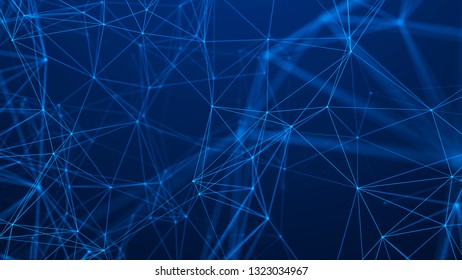 Network Connection Structure Abstract Technology Background ...