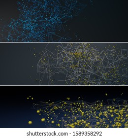 Network Connection Visual Technology Art 3d Stock Illustration 1589358292