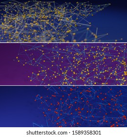 Network Connection Visual Technology Art 3d Stock Illustration ...