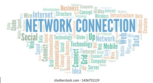 Network Connection Word Cloud Word Cloud Stock Illustration 1436751119 ...