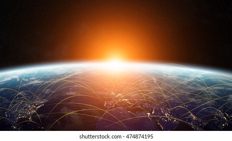 6,503 Network over planet earth Images, Stock Photos & Vectors ...
