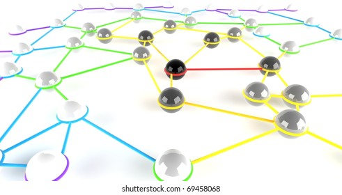 Network Grid Connected Units Lgbt Colours 스톡 일러스트 69458068 | Shutterstock