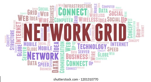 Network Grid Word Cloud Stock Illustration 1201310770 | Shutterstock