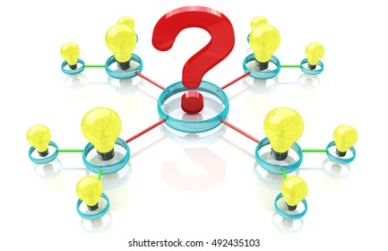 Network Ideas Question Mark Design Information Stock Illustration ...