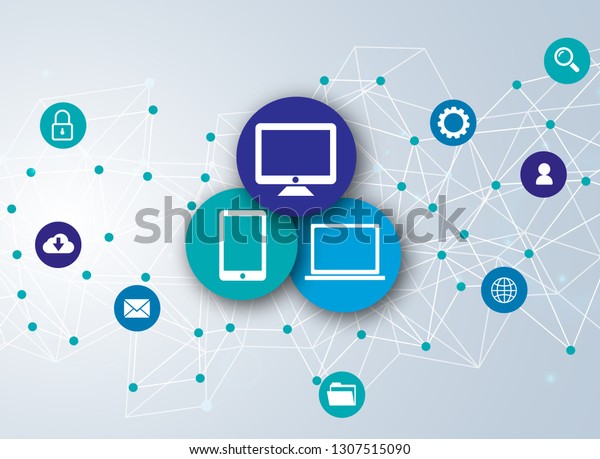 Network Internet Concept Stock Illustration 1307515090