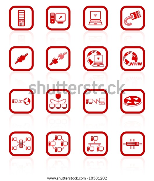 Network Raster Iconset Vector Version Available Stock Illustration ...