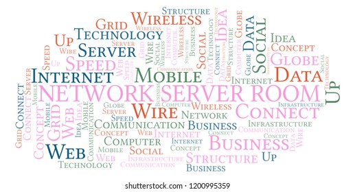 Network Server Room Word Cloud Stock Illustration 1200995359 | Shutterstock