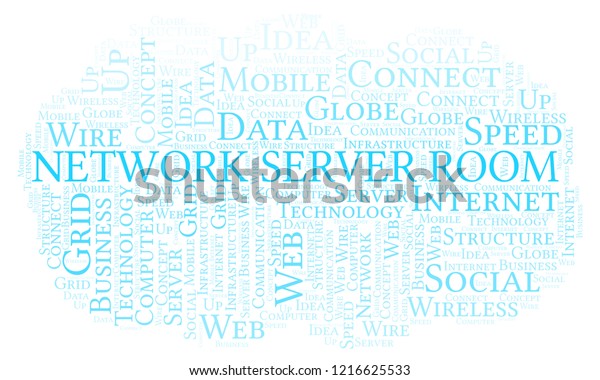 Network Server Room Word Cloud Stock Illustration 1216625533 | Shutterstock