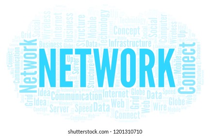 Network Word Cloud Stock Illustration 1201310710 | Shutterstock