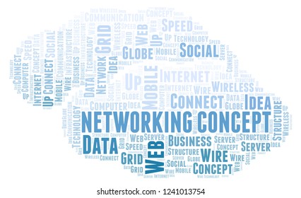 Networking Concept Word Cloud Stock Illustration 1241013754 | Shutterstock