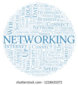 Networking Word Cloud Stock Illustration 1218631072 | Shutterstock