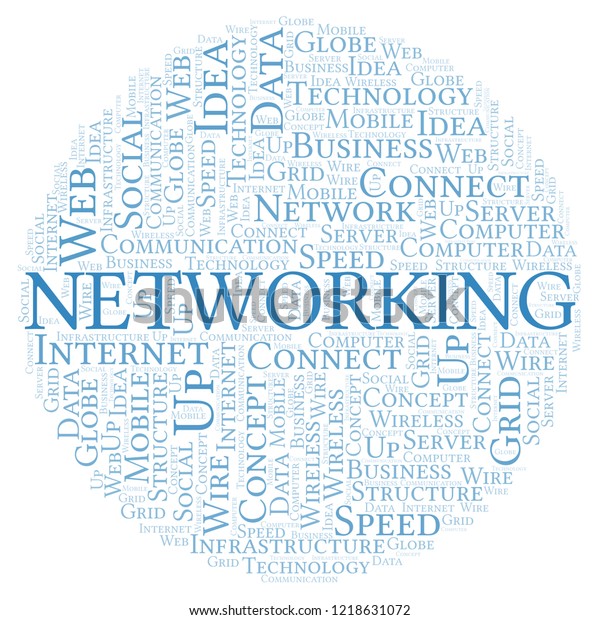 Networking Word Cloud Stock Illustration 1218631072 | Shutterstock
