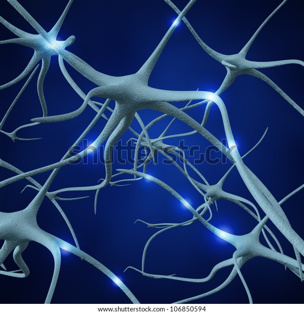 Neuron Active Nerve Cell Human Neural Stock Illustration 106850594 ...