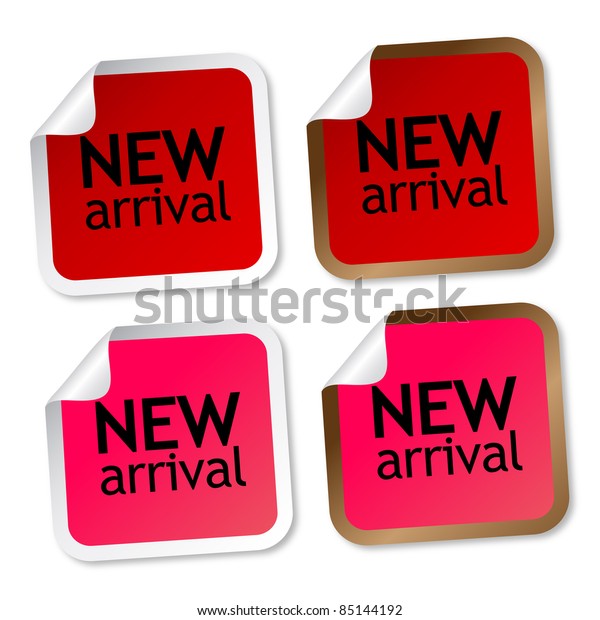 New Arrival Stickers Stock Illustration 85144192 | Shutterstock