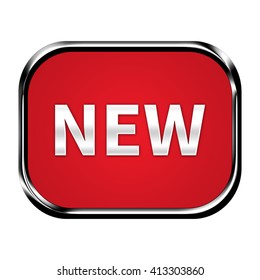 New Button Isolated Stock Illustration 413303860 | Shutterstock