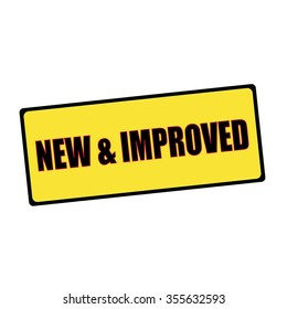 New Improved Wording On Rectangular Signs Stock Illustration 355632593 ...