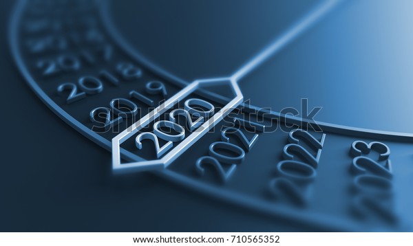 New Year 2020 3d Rendering Stock Illustration 710565352 | Shutterstock