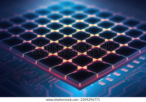 Newest Chip Accelerator Processor Illustration Photonic Stock ...