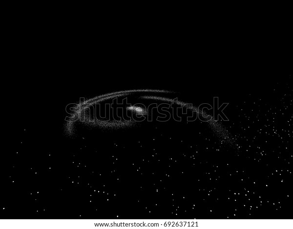 Night Sky Background 3d Rendering Stock Illustration 692637121 ...