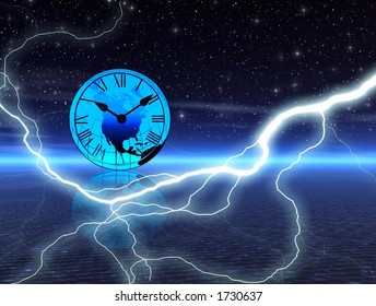 3,096 Lightning clock Images, Stock Photos & Vectors | Shutterstock