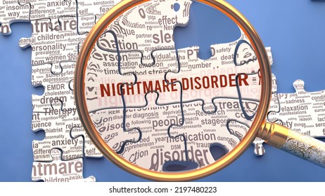 Nightmare Disorder Complex Topic Under Close Stock Illustration ...