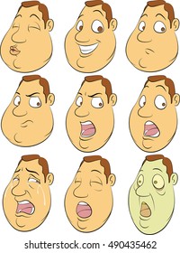 112 Same face different expression Stock Illustrations, Images ...