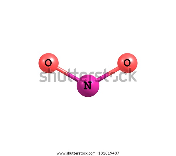 Nitrogen Dioxide Chemical Compound Formula No2 Stock Illustration ...