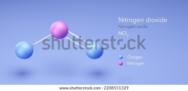 Nitrogen Dioxide Molecular Structures Nitrogen Oxide Stock Illustration ...