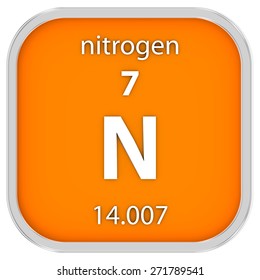 Nitrogen Material On Periodic Table Part Stock Illustration 271789541 ...