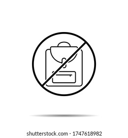 742 Backpack prohibited Images, Stock Photos & Vectors | Shutterstock