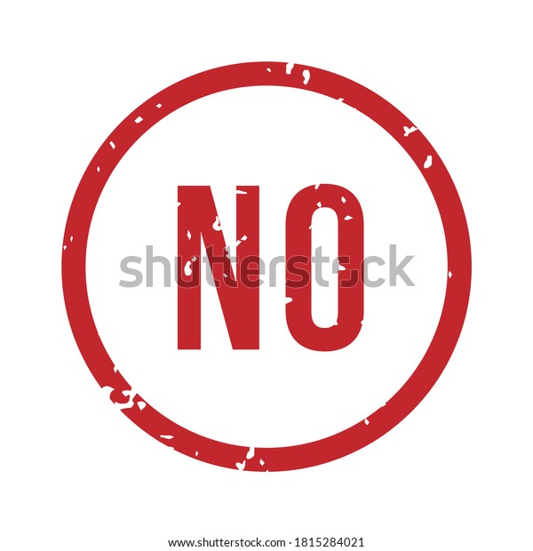 No Rubber Stamp Circle Frame Denied Stock Illustration 1815284021 ...