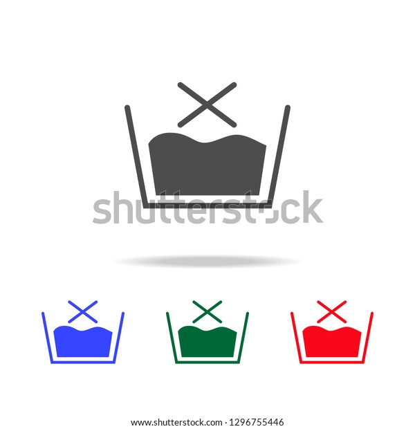 No Wash Sign Icon Elements Washing Stock Illustration 1296755446 ...