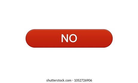 No Web Interface Button Red Color Stock Illustration 1052726894 ...