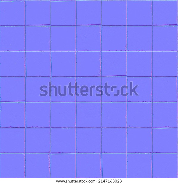 Normal Map Concrete Tiles Texture Normal Stok İllüstrasyon 2147163023 ...