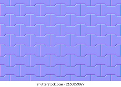 Normal Map Seamless Pattern Pavement Interlocking Stock Illustration ...