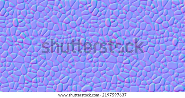Normal Map Seamless Pebble Mosaic Organic Stock Illustration 2197597637 ...