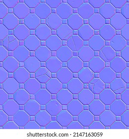 Normal Map Stone Tiles Texture Normal Stock Illustration 2147163059 ...