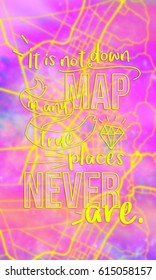 Not Down Any Map True Places 库存插图 615058157 | Shutterstock