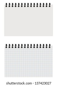 Texture Note Notebook Black Sheet Paper Stock Vector (Royalty Free ...