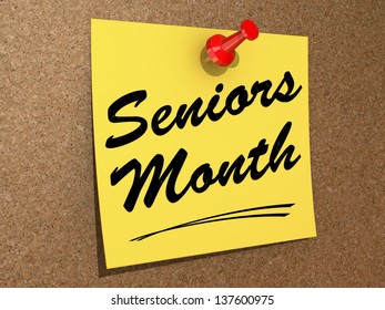 Note Pinned White Background Text Seniors Stock Illustration 137600975 ...
