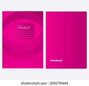 Notebook Font Back Side Design Template Stock Illustration 2045799644 ...