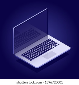 Technology Advertisement Concept Laptop Computer Code Stock Photo ...