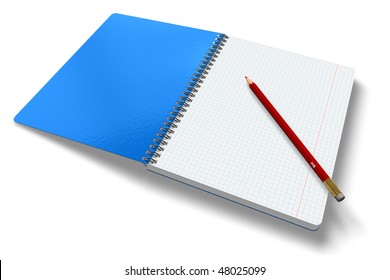Notebook Pencil Stock Illustration 48025099 | Shutterstock