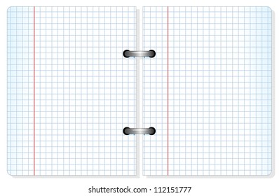 Notebook Squared Sheet Paper Stock Illustration 112151777 | Shutterstock