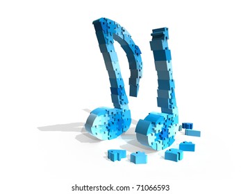 653 Music note puzzle Images, Stock Photos & Vectors | Shutterstock