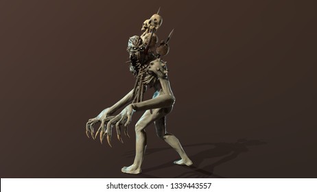 Nuclear Postapocalypse Mutant 3d Render Stock Illustration 1339443557 ...